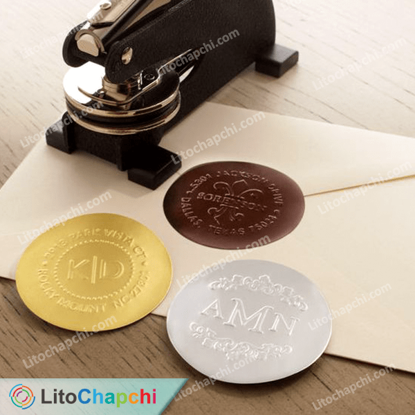 قیمت،طراحی و ساخت مهر برجسته با بالاترین تنوع - لیتوچاپچی